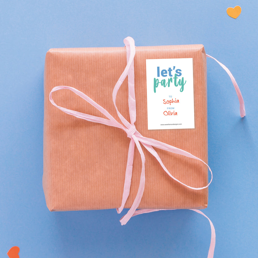 Birthday Gift Sticker Labels – Sweet Lemon Designs